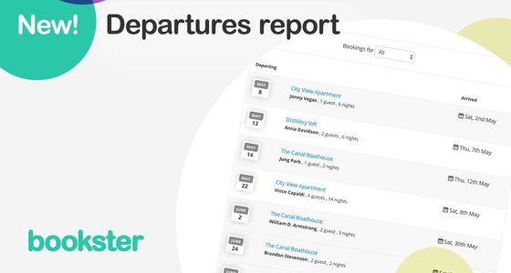 Departures report for cleaners | Bookster News